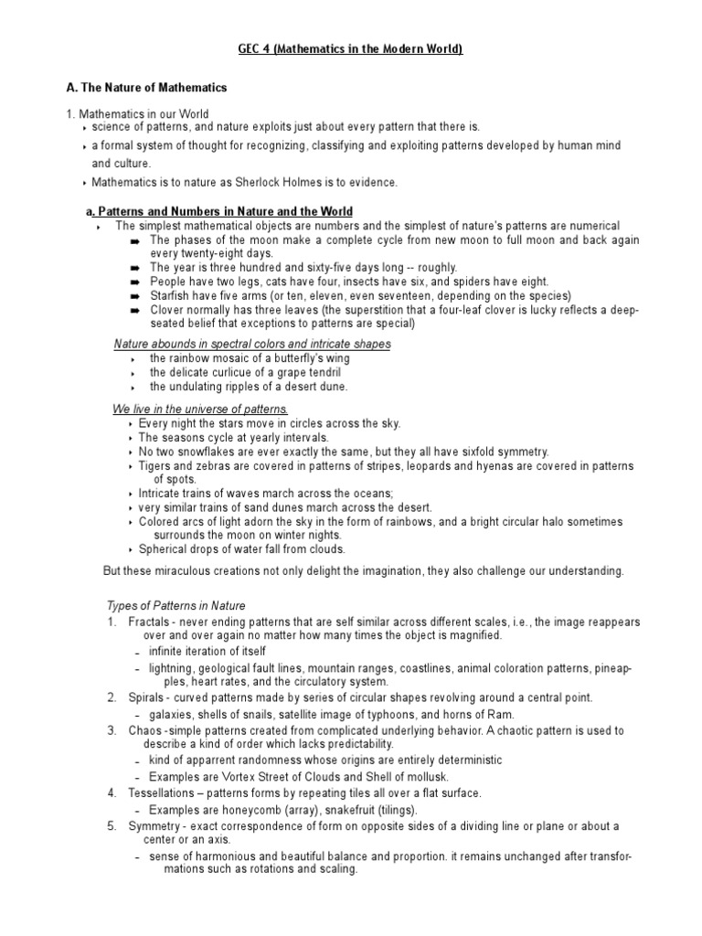 Mathematics in The Modern World | PDF | Pattern | Tide