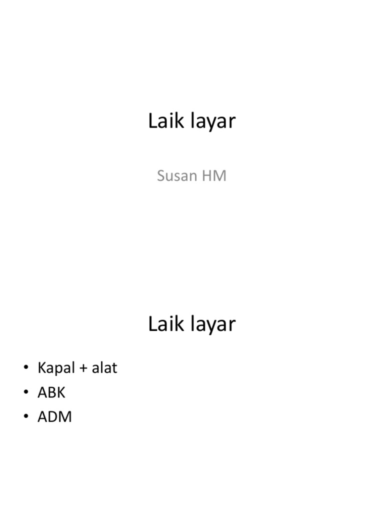 Laik Layar | PDF