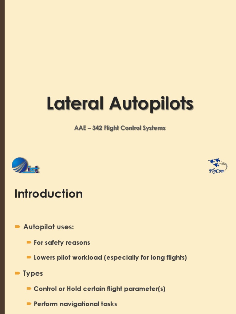 Part 4C - Lateral Autopilot | PDF | Flight Dynamics (Fixed Wing ...