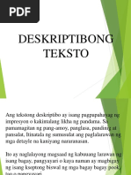 Tekstong Deskriptibo PPT | PDF