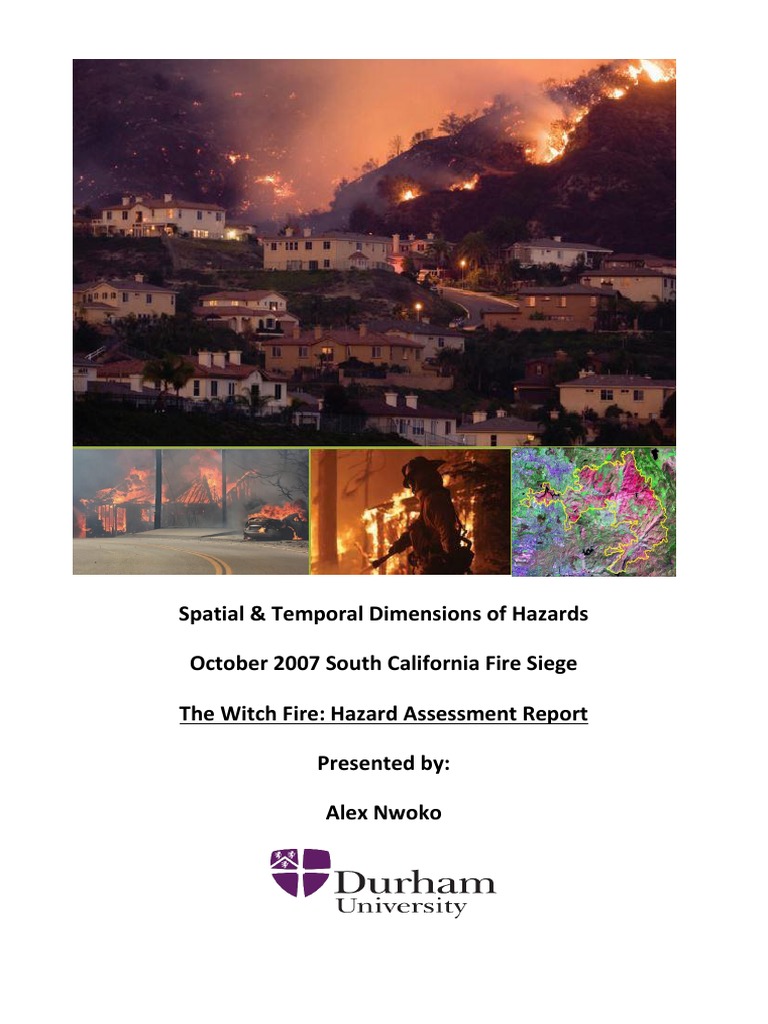 The Witch Fire Hazard Assessment Report | PDF | Wildfire | Hazards