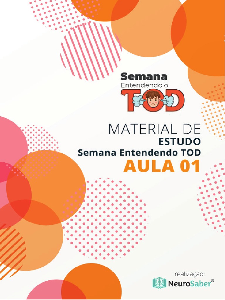 Material-De-Estudo Aula01 Tod PDF | PDF | Distúrbio mental | Aprendizado