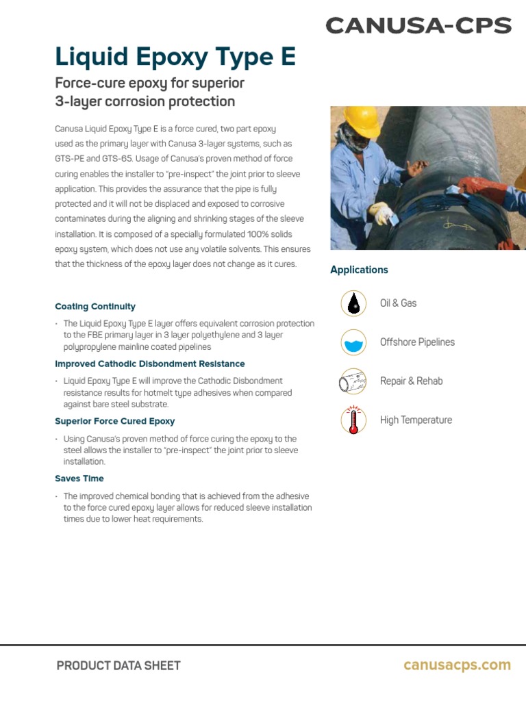 Liquid Epoxy Type E: Force-Cure Epoxy For Superior 3-Layer Corrosion ...