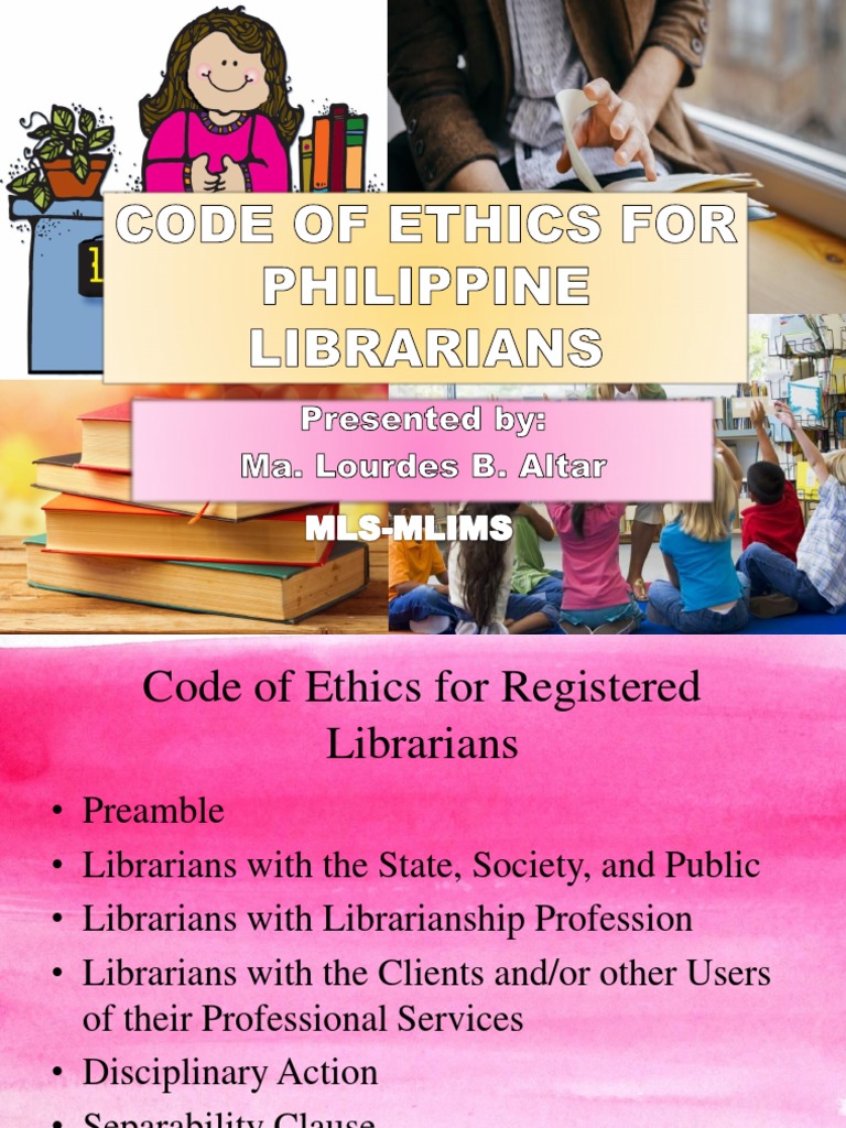 Code of Ethics for Philippine Librarians | PDF | Librarian | Profession
