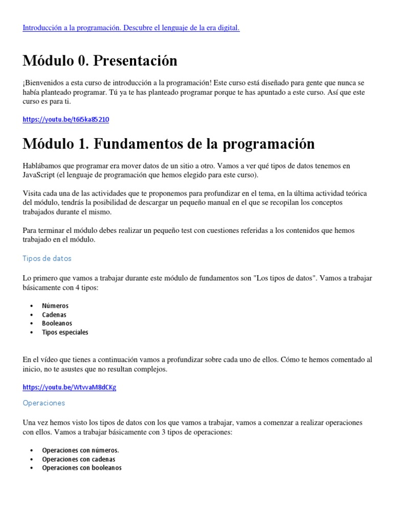 Introducción A La Programación | PDF | Estructura de datos de matriz ...