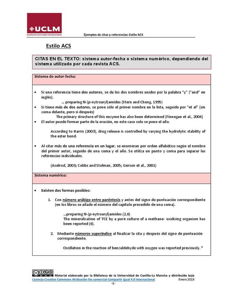 Normas ACS | PDF | Comunicación escrita | Publicación