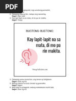 Mga Halimbawa NG Palaisipan | PDF