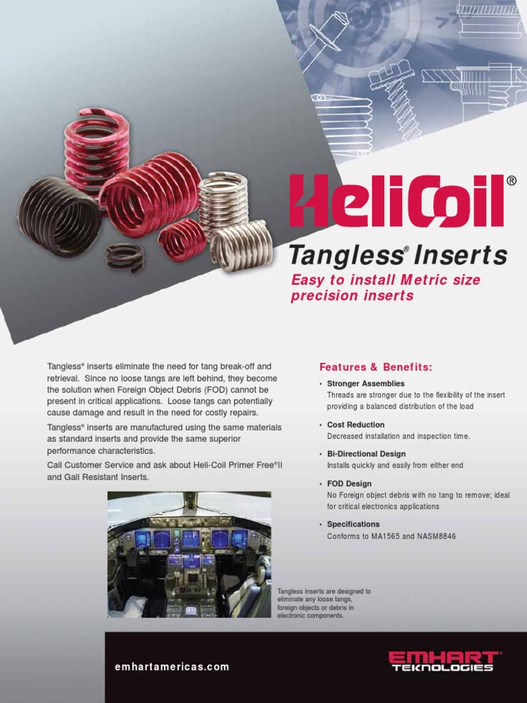 Tangless Inserts: Easy To Install Metric Size Precision Inserts | PDF ...