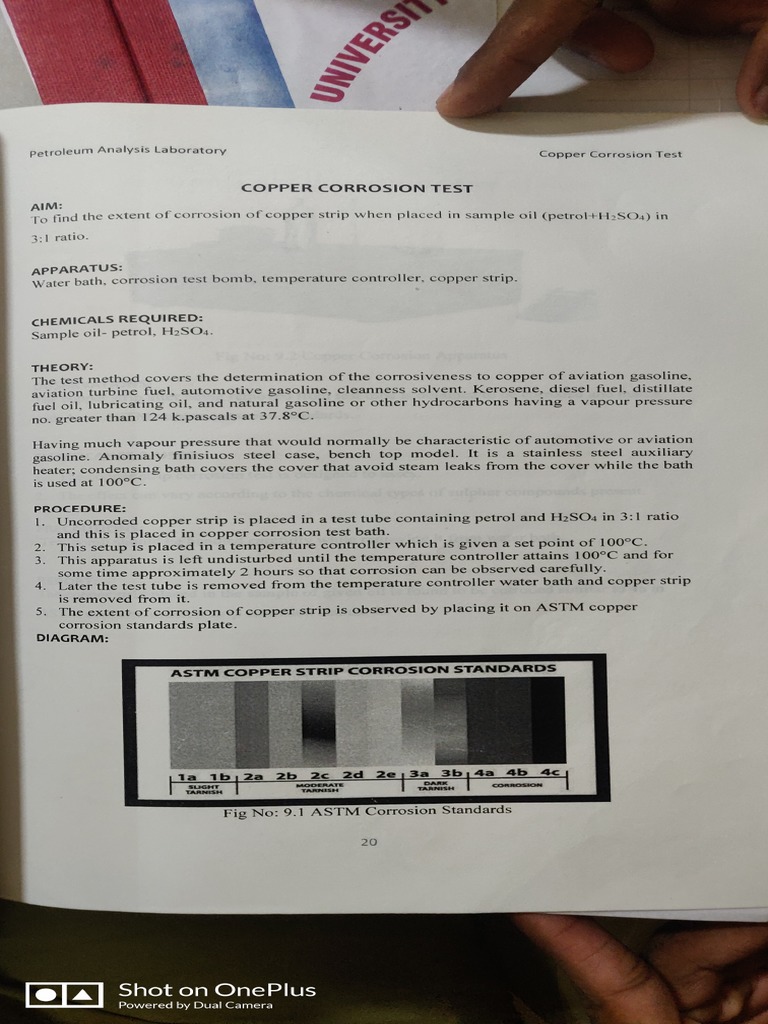 Copper Corrosion Test | PDF