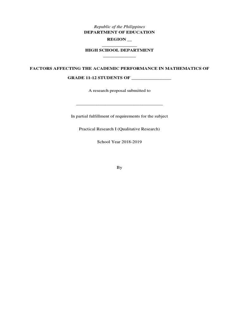 Practical Research 1 Sample | Download Free PDF | Focus Group | Teachers