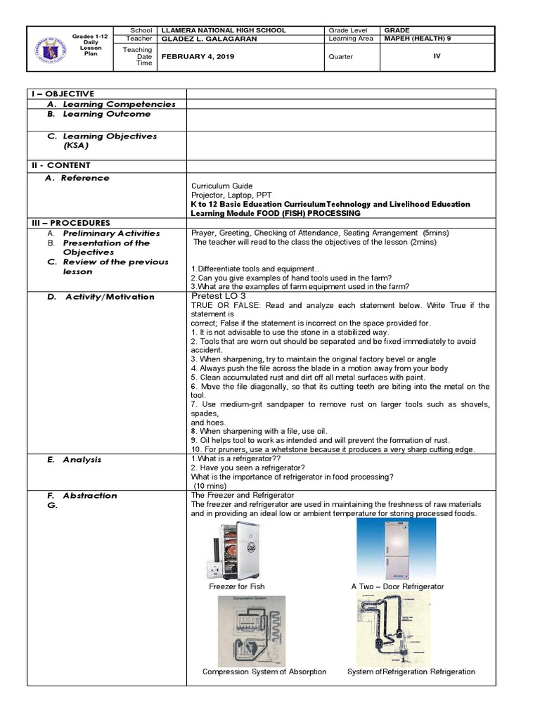 A. Learning Competencies B. Learning Outcome C. Learning Objectives ...