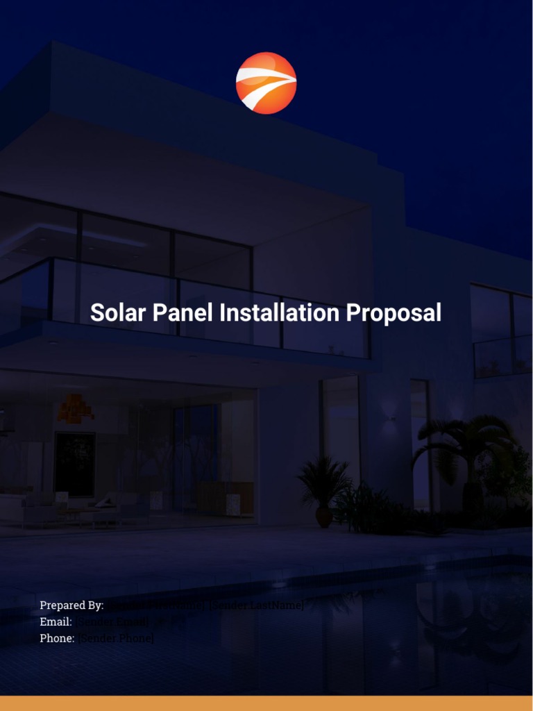 Solar Panel Installation Proposal Template | PDF | Energy Development ...