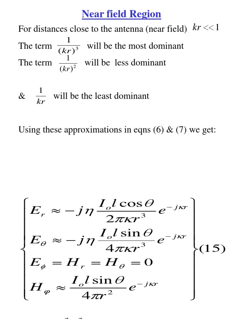 Near Field and Far Field Regions of Antennas | PDF | Physical Phenomena ...