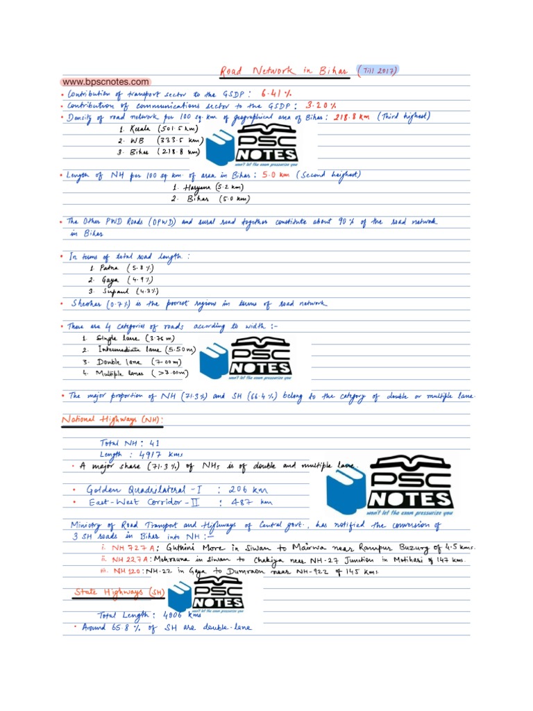 Network Bihar of Of: Road 41 SQ of of | PDF