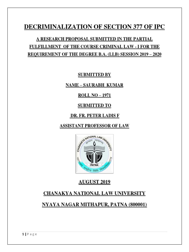 Decriminalization of Section 377 of Ipc | PDF | Lgbt Rights | Common Law