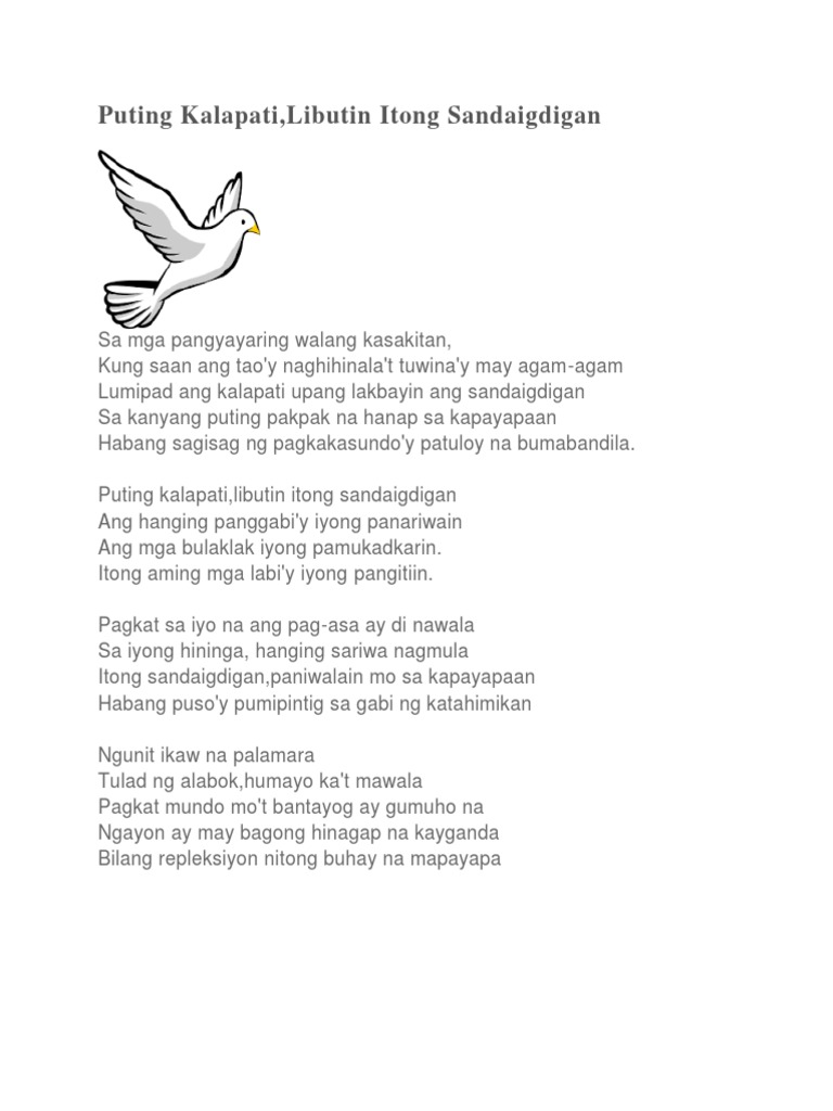 Puting Kalapati | PDF