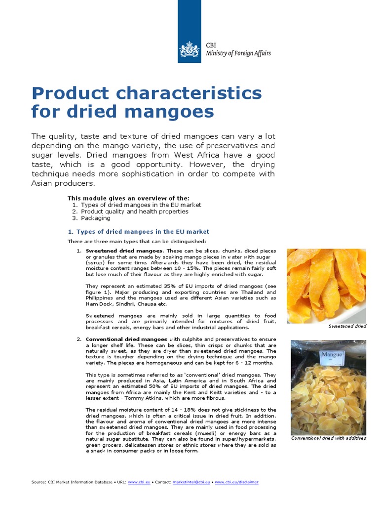 Mango Drying | PDF | Mango | Packaging And Labeling