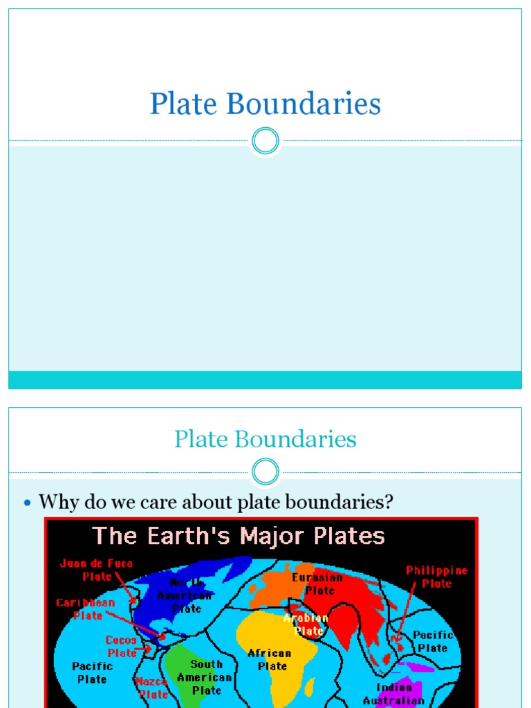 Plate Boundaries | PDF | Plate Tectonics | Geology