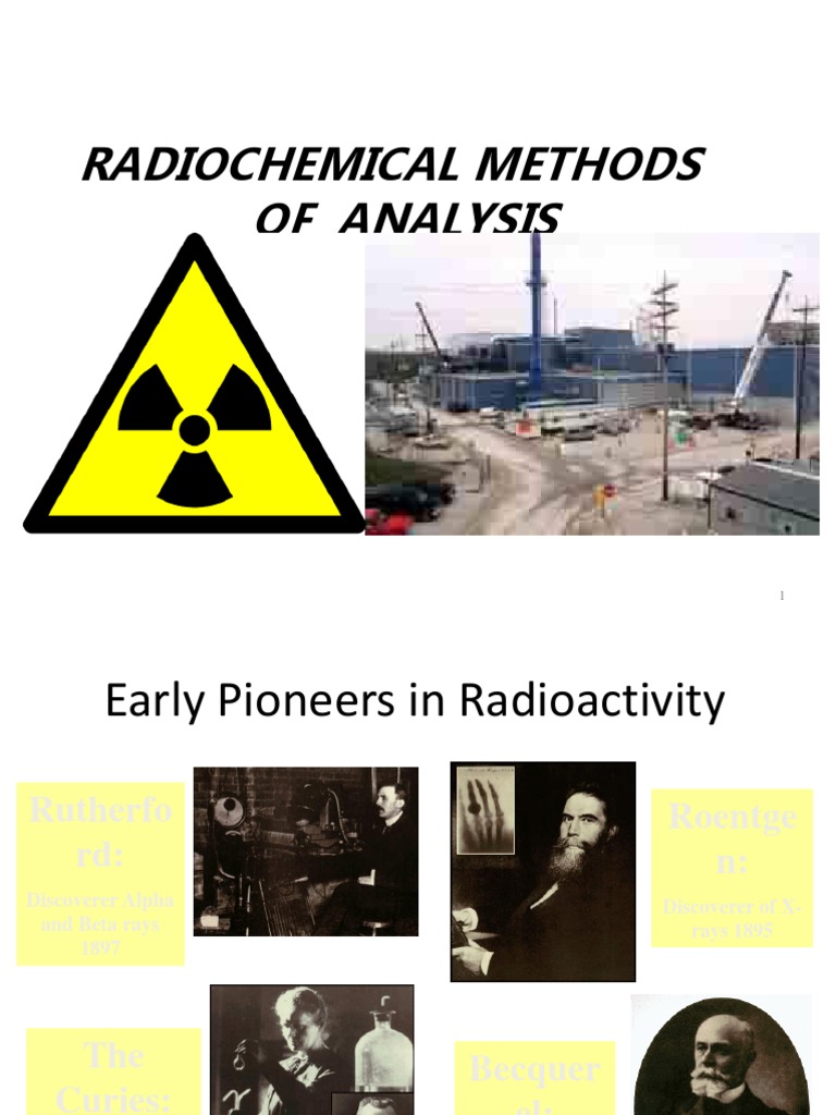 Radiochemical Methods of Analysis | PDF | Radioactive Decay | Gamma Ray