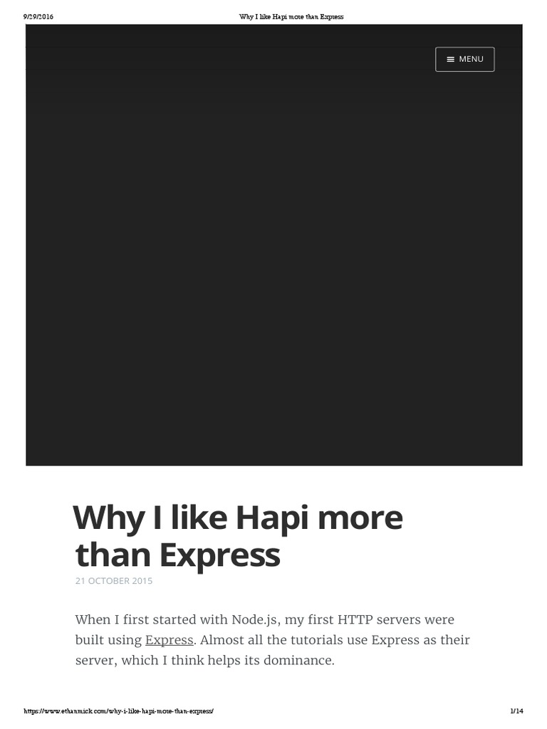 Hapi Js | PDF | Hypertext Transfer Protocol | Proxy Server