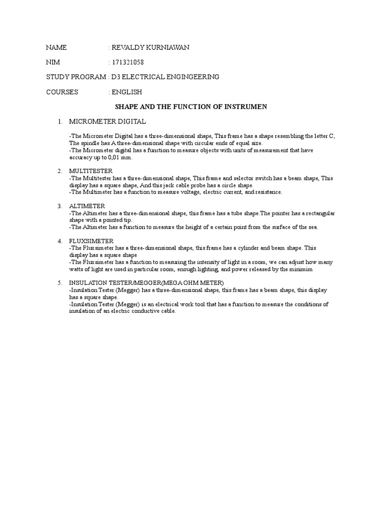 Shape and Function Revaldy | PDF