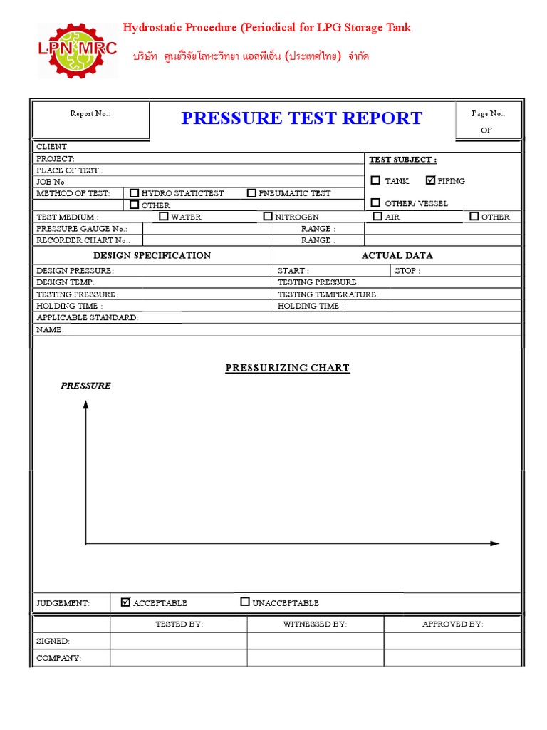 Pressure Test 001 | PDF