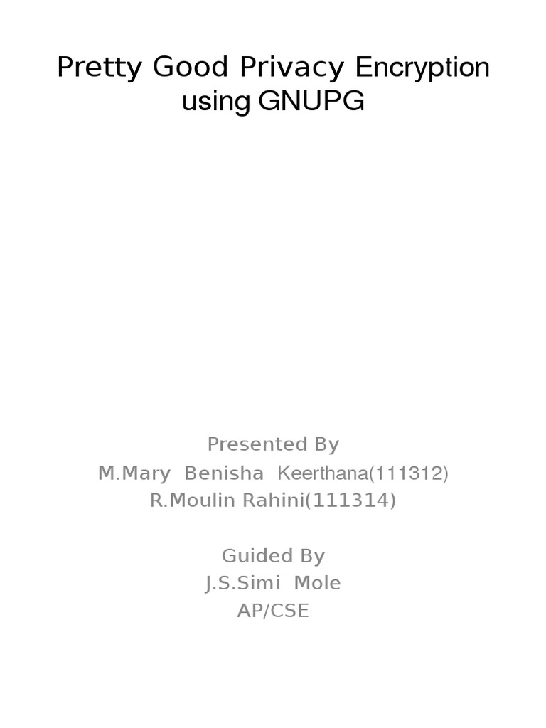 PGP Encryption | PDF | Key (Cryptography) | Cryptography