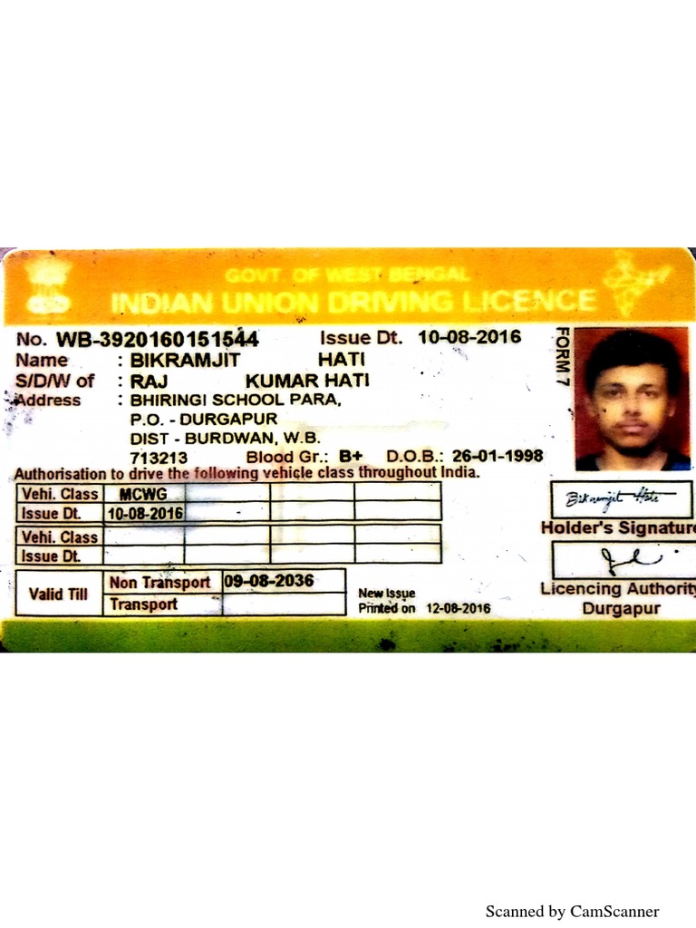 Driving License | PDF