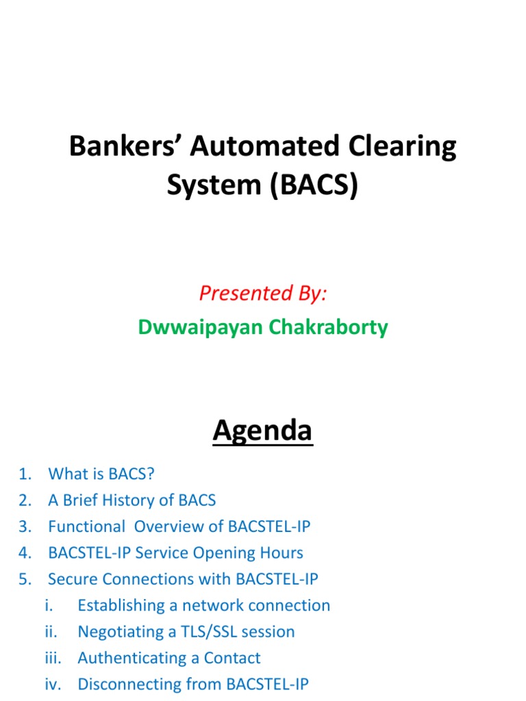 Bankers' Automated Clearing System (BACS) | PDF | Cyberspace | Communications Protocols