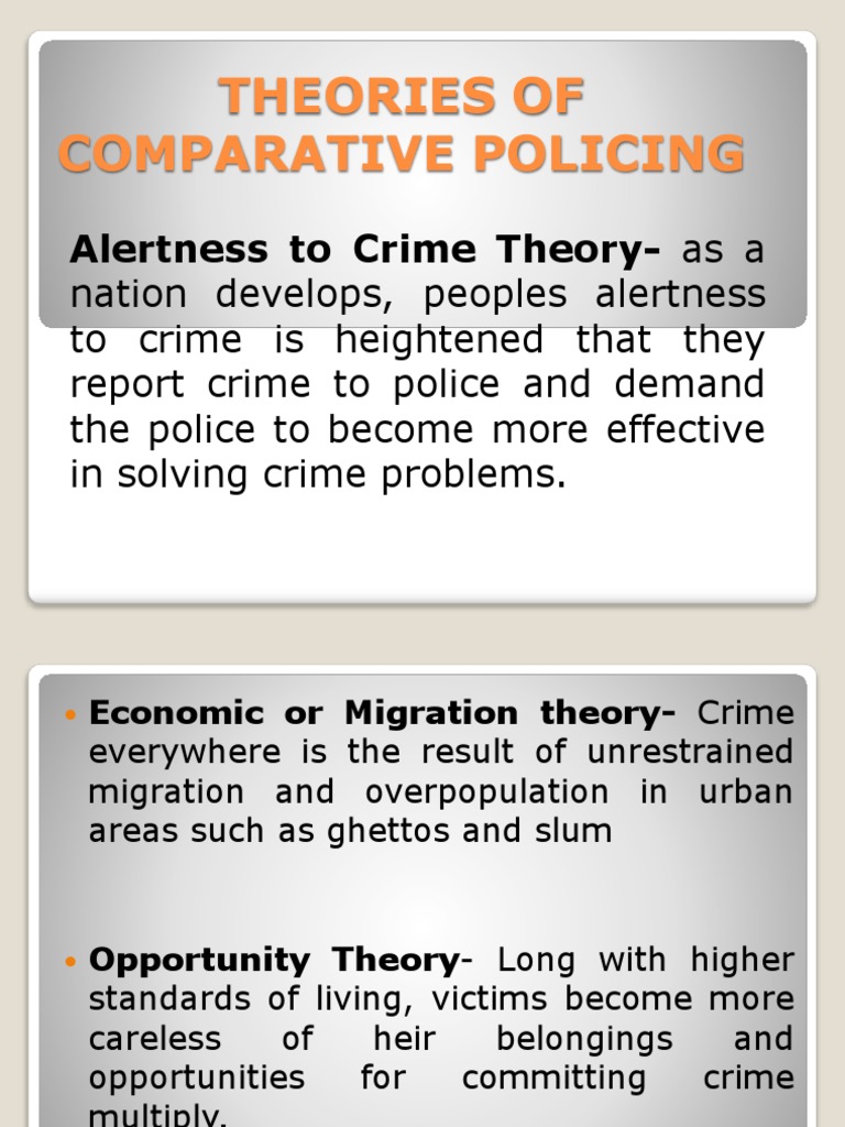Theories of Comparative Policing | PDF