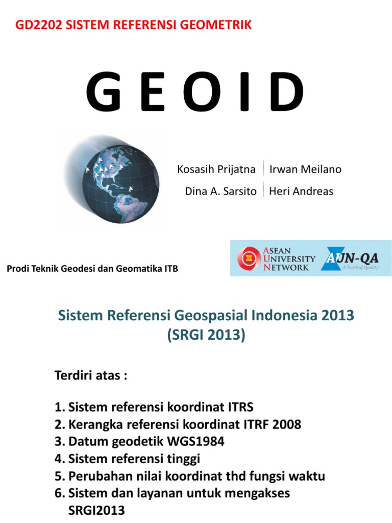 Sistem Tinggi, Geoid, Transf Datum | PDF