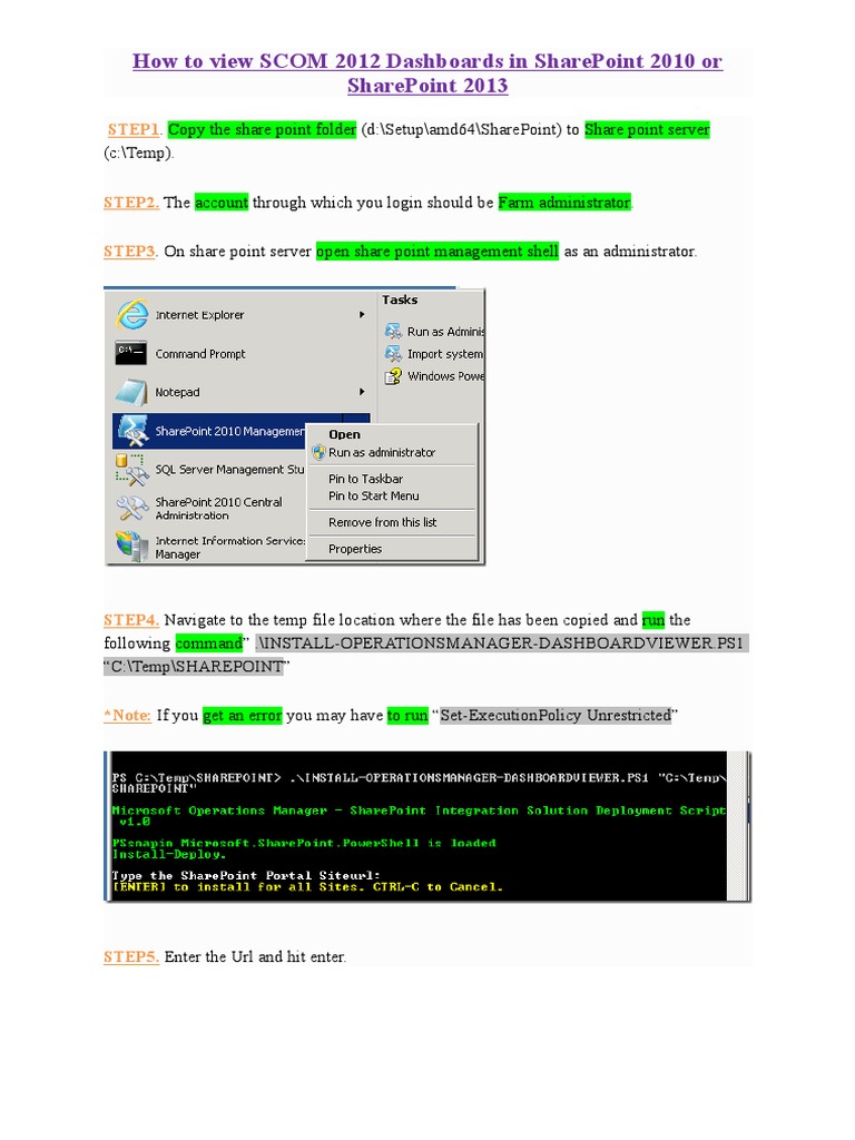 SCOM Dashboard-III - Odt | PDF