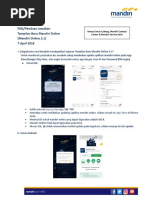 Buku Petunjuk Penggunaan Mandiri Mobile Token Versi 3.0 | PDF