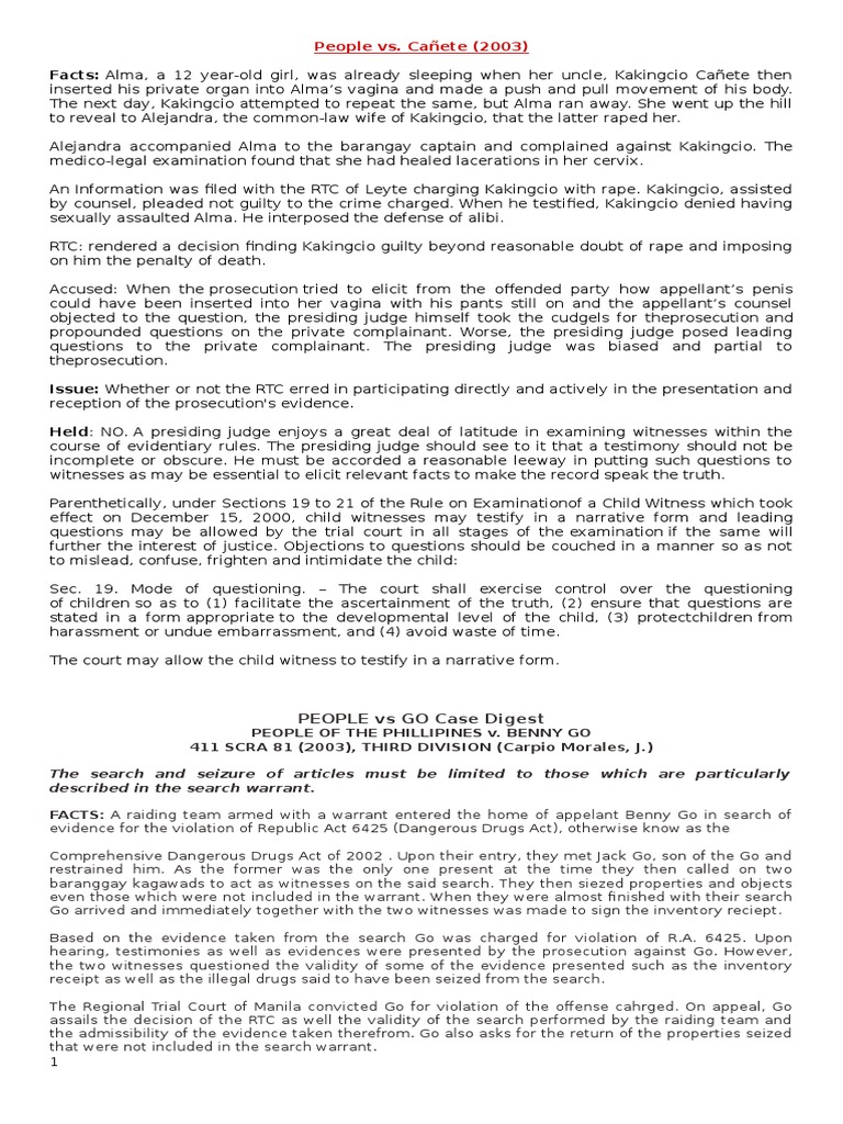 Evidence | PDF | Search And Seizure | Search Warrant