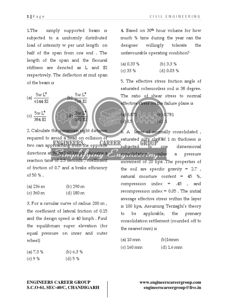 Sample Paper | PDF | Stress (Mechanics) | Building Engineering