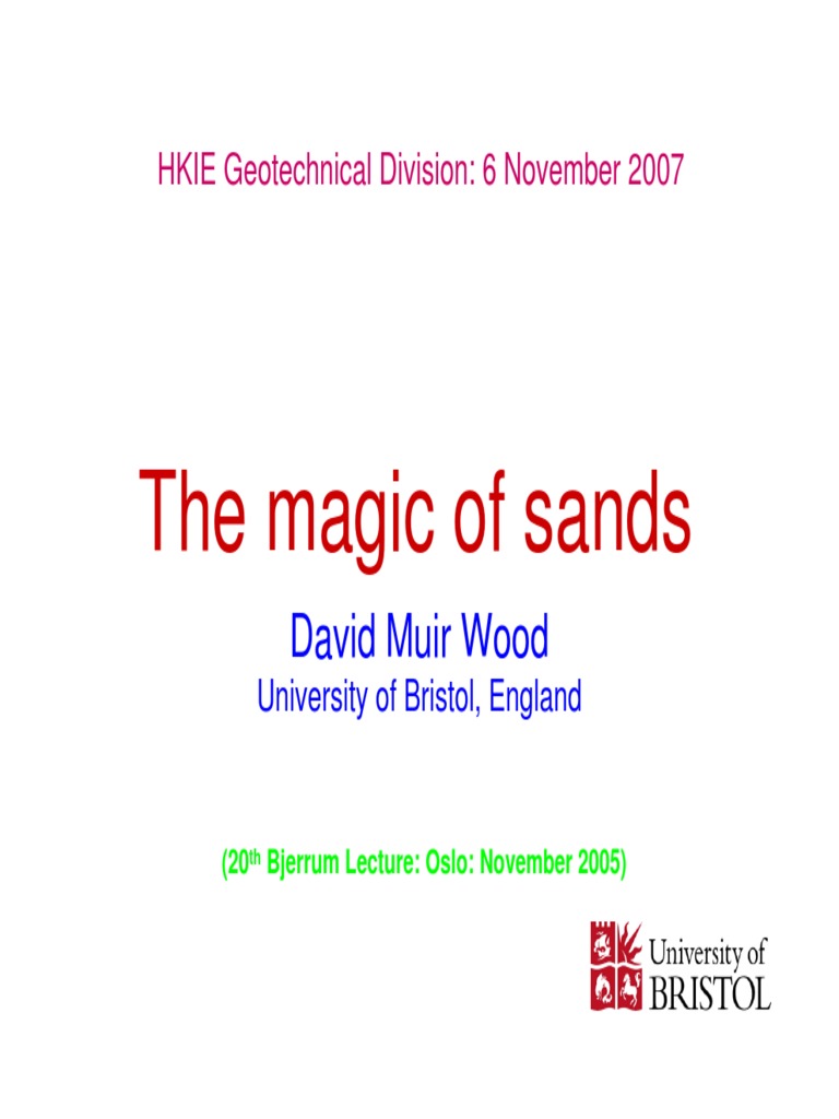 Magic of Sand | PDF | Stress (Mechanics) | Deformation (Mechanics)