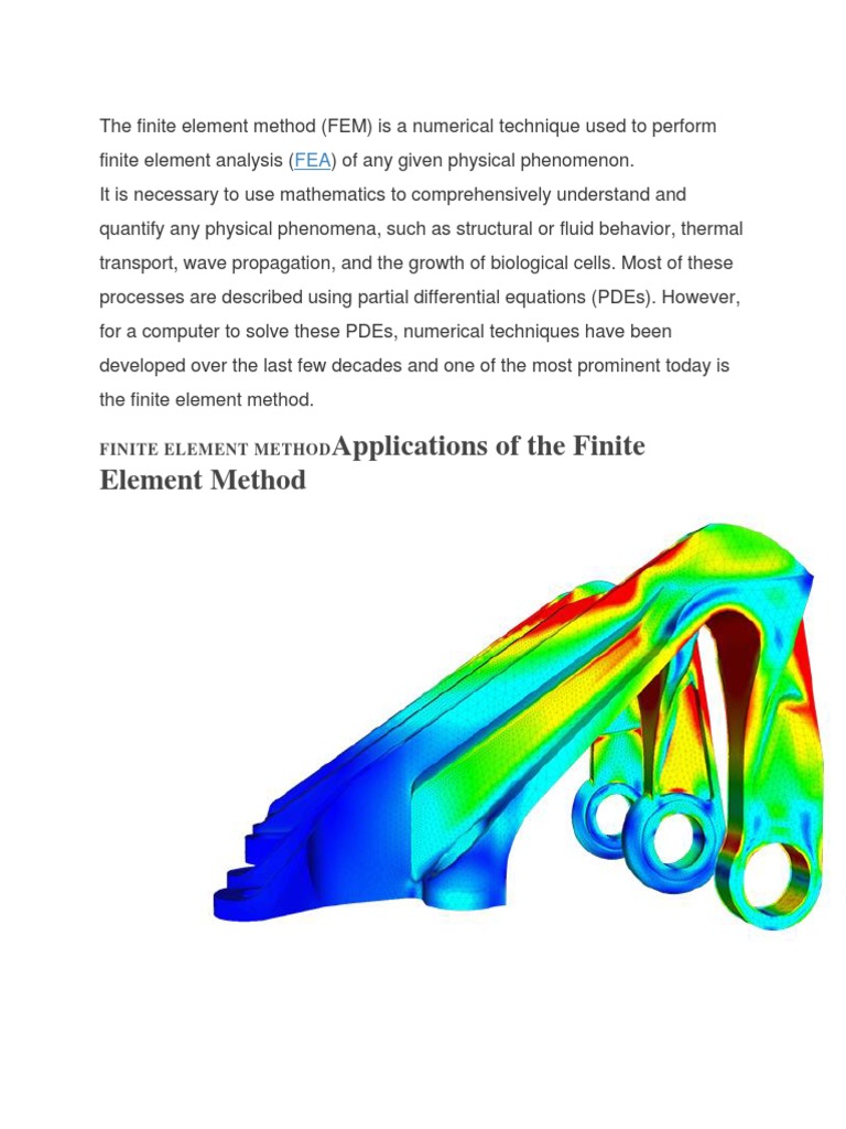 The Finite Element Method Pdf Finite Element Method Partial Differential Equation