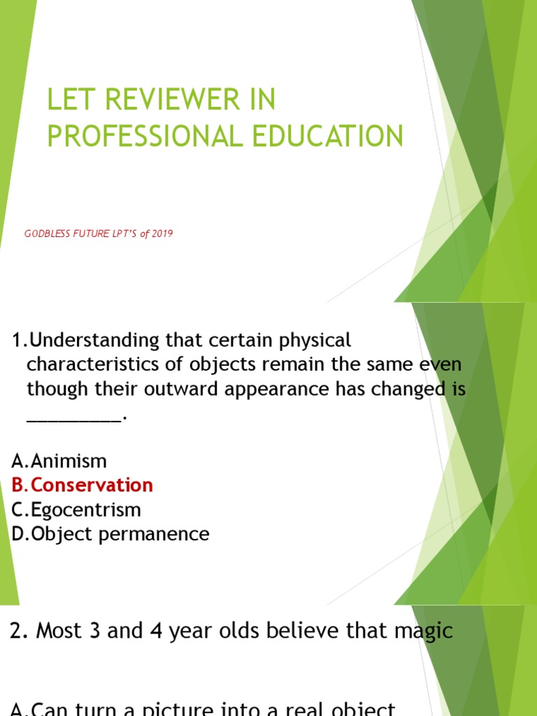 Prof. Ed Reviewer | PDF | Teachers | Curriculum