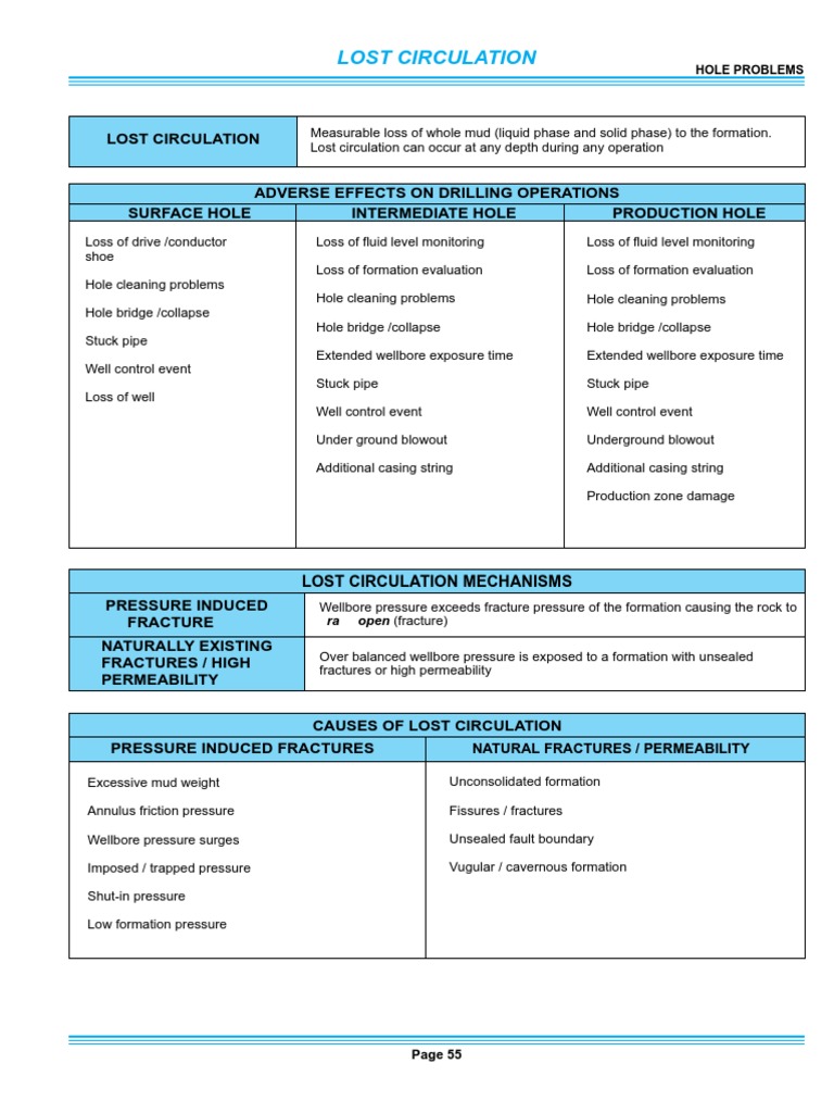 Lost Circulation | PDF | Casing (Borehole) | Civil Engineering