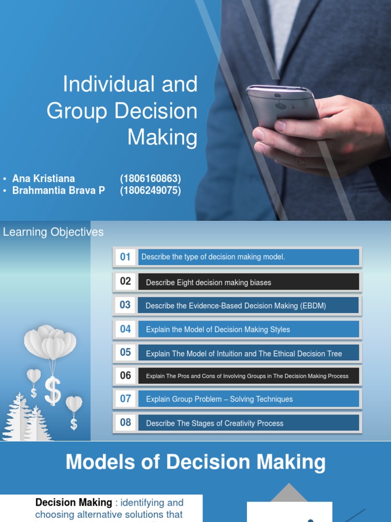 Individual and Group Decision Making: - Ana Kristiana - Brahmantia ...
