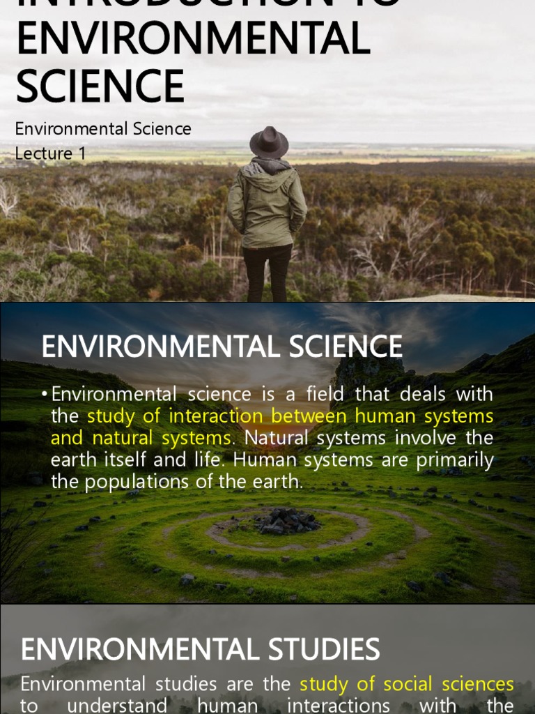 (WK1) Introduction To Environmental Science | PDF | Environmental ...
