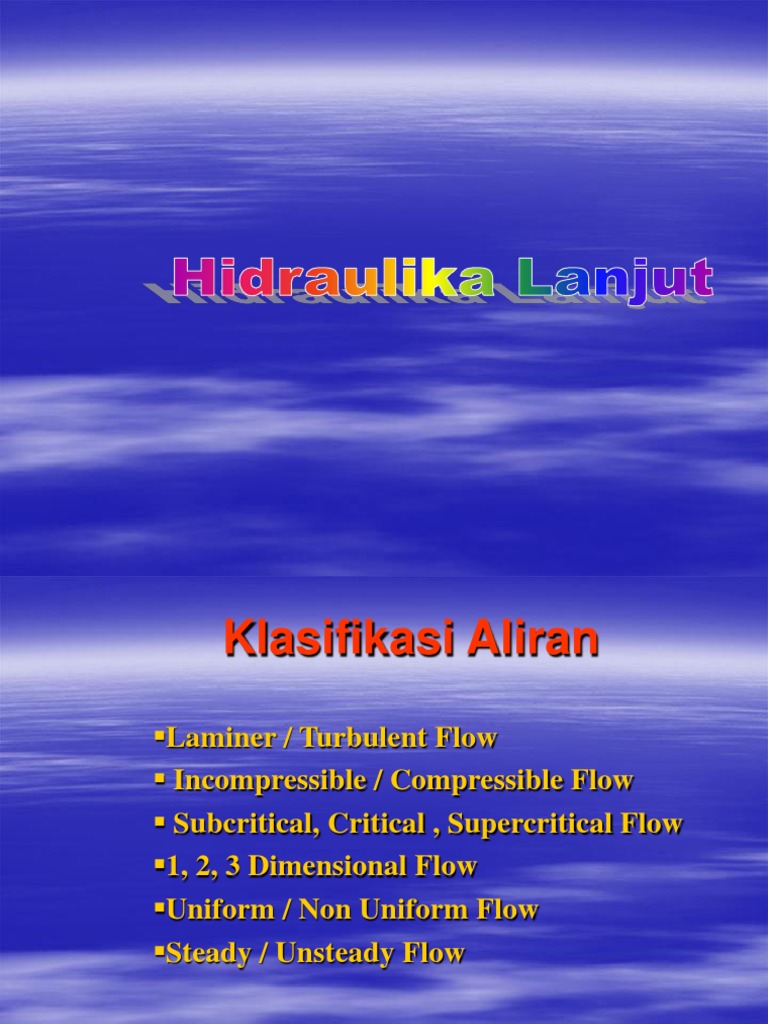 Tipe Aliran Hidraulika Saluran Terbuka | PDF