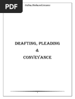 Drafting of Pleading and Conveyancing (Practical File) | PDF | Pleading | Lawsuit