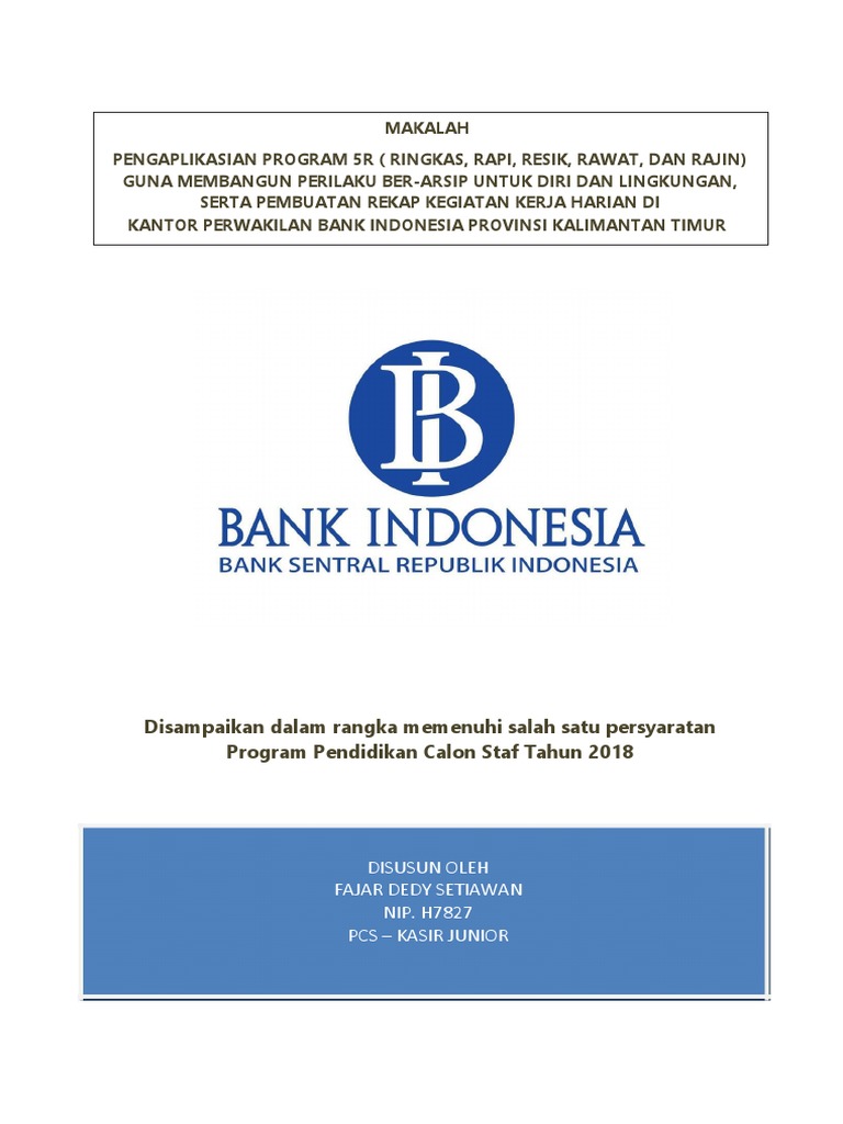 Pengaplikasian Program 5r (Ringkas, Rapi, Resik, Rawat, Rajin) | PDF