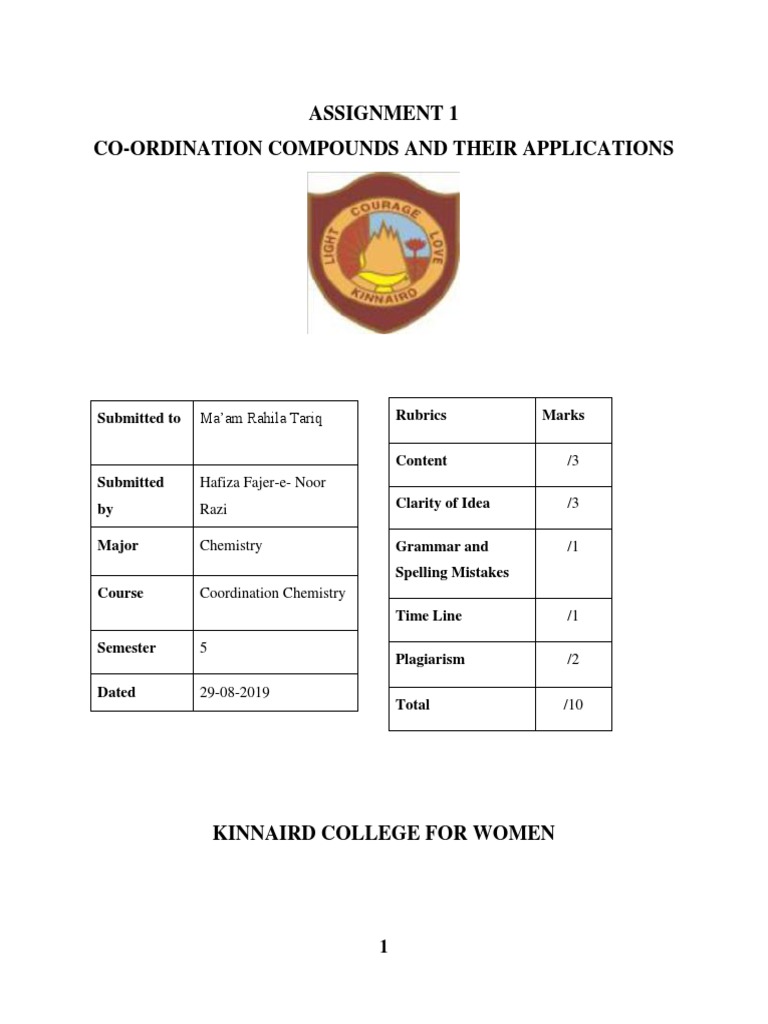 Coordination 0001 | PDF | Coordination Complex | Chelation