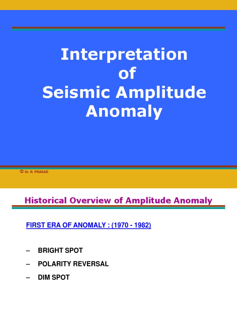Interpretation Seismic Amplitude Anomaly-AVO | PDF | Porosity | Young's ...