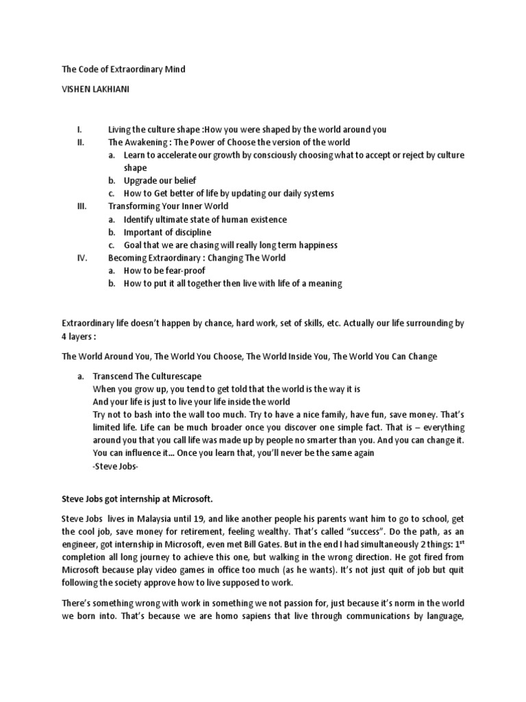 The Code of Extraordinary Mind | PDF | Behavioural Sciences | Cognition