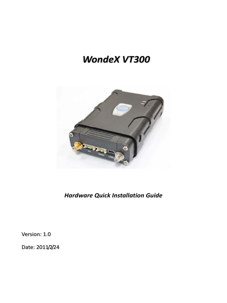 vt300 GPD Traker | PDF | Electrical Connector | Information And ...