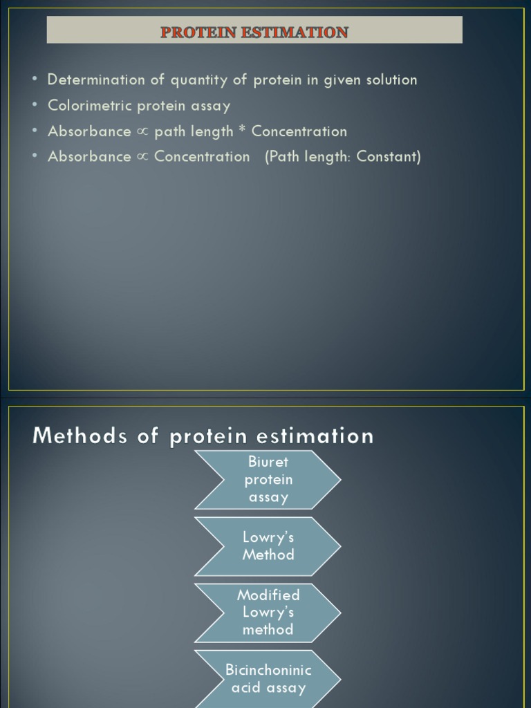 Protein Estimation | PDF