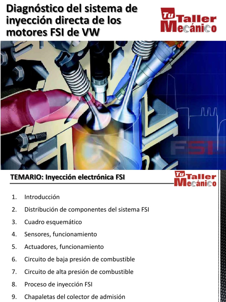 Diagnóstico Del Sistema FSI de VW | PDF | Acelerador | Motor de ...